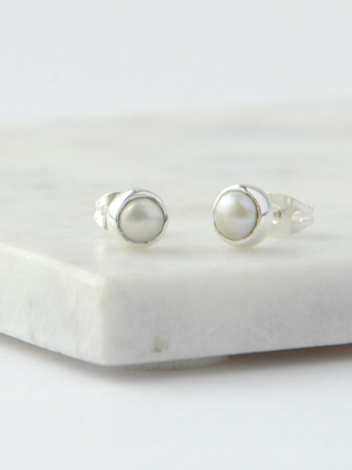 Ethereal Pearl Studs from India | Fair Anita | Fair Trade Jewelry ...