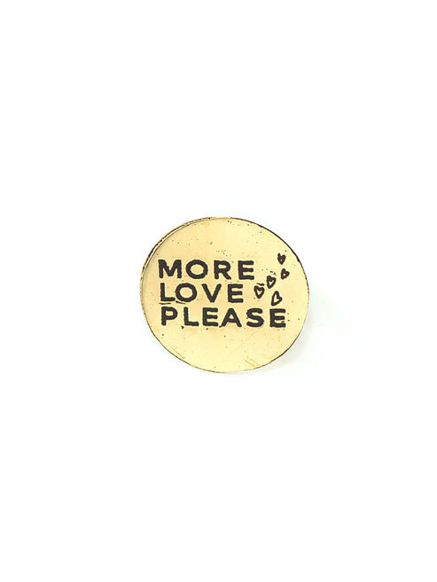 Brass Message Pins | Fair Anita | Ethical Jewelry